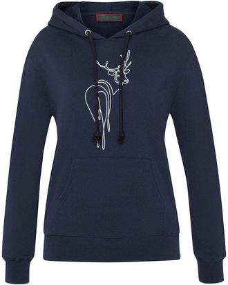 Reitmayer Hoodie Sweathoodie mit Hirschdruck