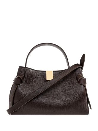 Yuzefi Mini Gyoza Tote Bag mit Knoten - Braun