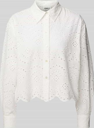 Only Relaxed Fit Hemdbluse aus reiner Baumwolle Modell VALAIS