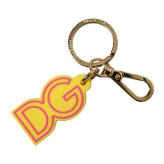 Dolce & Gabbana Logo Schl&uuml;sselanh&auml;nger in Gold - - Accessories - Damen - Gelb - ONE SIZE
