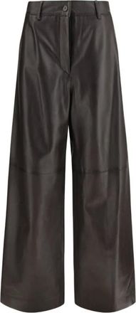 P.A.R.O.S.H. P.a.r.o.s.h., Femme, Pantalons, Brun, Taille: 40 FR Pantalon en cuir