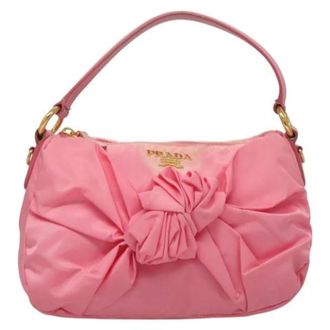 Prada Pre-owned Nylon sacs-main - Femme - Pre-owned - Rose - Taille: ONE Size