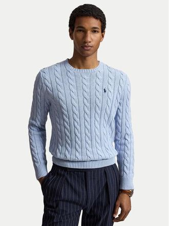 Polo Ralph Lauren Pullover Cable 710775885545 Hellblau Regular Fit