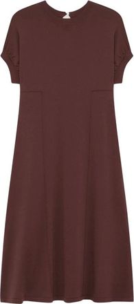 Alpha Studio Femme, Robes, Brun, Taille: 40 FR Abito M/Maniche