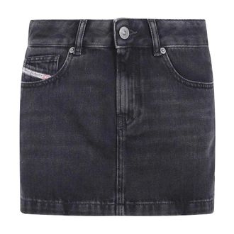 Diesel Mini-jupe en denim - Femme - Jupes - Noir - Taille: W27