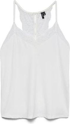 Vero Moda Vero Moda Femme Vmana S/l Top Noos Caraco Not Applicable, Snow White, XS