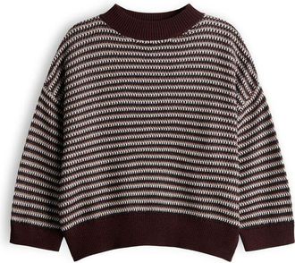 OPUS Strickpullover Peipina aus weicher Baumwolle Boxy-Silhouette mit geradem Schnitt f&uuml;r l&auml;ssige Layerings