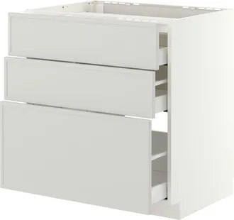 IKEA METOD / MAXIMERA Unterschr.f Kochf/3 Fronten/3Sch