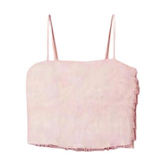 Twinset Figurbetontes T&uuml;ll-Top - - Tops - Damen - Rosa - L