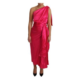 Dolce & Gabbana Femme, Robes, Rose, Taille: 34 FR One-shoulder Wrap Dress