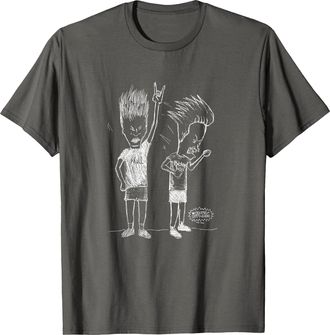 Giesswein Beavis and Butt-Head Head Bang Sketch T-Shirt