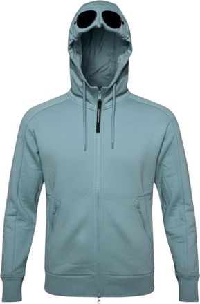 C.P. Company C.p. Company, Homme, Sweatshirts et sweats &agrave; capuche, Bleu, Taille: M Veste Goggle - Molleton Diagonal