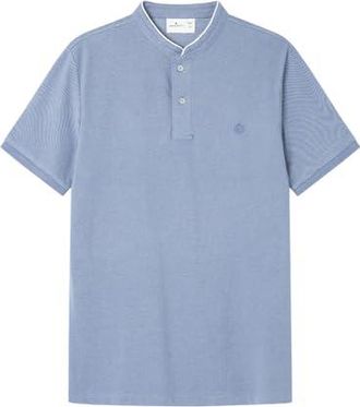 Springfield 7ic-Polo Mao Liso OXF, Bleu Moyen, L Homme