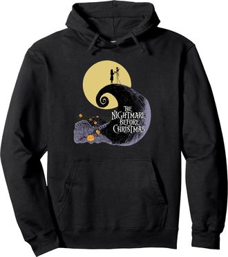 Disney The Nightmare Before Christmas Moon Silhouette Pullover Hoodie