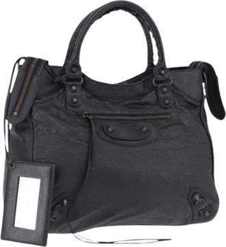 Balenciaga Pre-owned Cuir sacs-balenciaga - Femme - Pre-owned - Noir - Taille: ONE Size