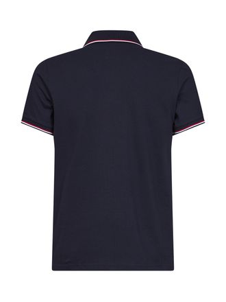 Moncler Mens Polo Shirt Blue Cotton Piqu&eacute; T-shirts And Polos