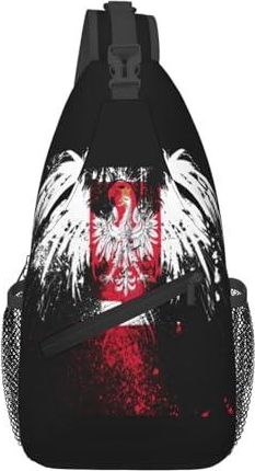Generic Drapeau Polonais Pologne Polska Eagle Sac &Agrave; Bandouli&egrave;re L&eacute;ger Sacs &Agrave; Dos Antivol Sac Banane Pour Cyclisme Camping Sport