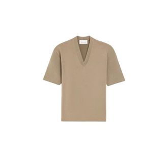 Ami Doppellagiger V-Ausschnitt-Strick - - Knitwear - Damen - Braun - XS