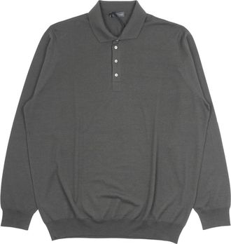 Drumohr Homme, Tops, Gris, Taille: 3XL Polo en coton