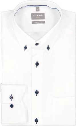 Olymp Herren Hemd wei&szlig; Baumwolle