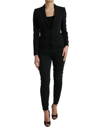 Dolce & Gabbana Schwarzer Blazer im professionellen Stil