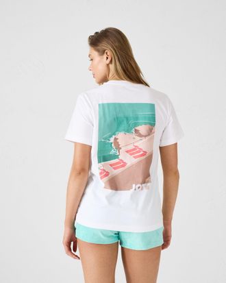 Jott T-shirt col rond en coton Blanc Espar - Taille XS
