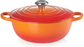 LE CREUSET Le Creuset Marmite Signature en Fonte Émaillée avec Couvercle, 26 cm, Ronde, 4 L, 4,255 kg, Volcanique, 21114260900430