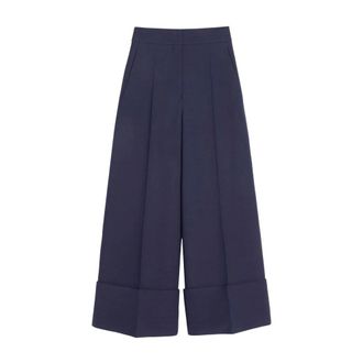 Valentino Garavani Femme, Pantalons, Bleu, Taille: 40 FR Pantalon Décontracté Élégant