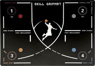 Generic Basketball-Trainingsmatte, leises Dribbel-Pad, leichter &Uuml;bungstrainer, Indoor-Outdoor-&Uuml;bung, Bounce Control Board, Geschicklichkeitsentwicklungsblatt,