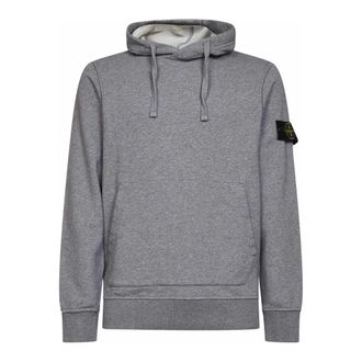 Stone Island Garment-dyed Fleece Hoodie - - Sweatshirts & Hoodies - Herren - Grau - XL