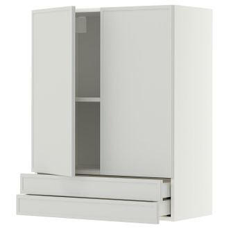 IKEA METOD / MAXIMERA Wandschrank mit 2 T&uuml;ren/2 Schubl