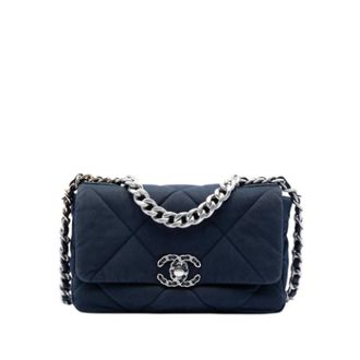 Chanel Pre-owned 19 Flap Bag - - Pre-owned - Damen - Blau - ONE SIZE