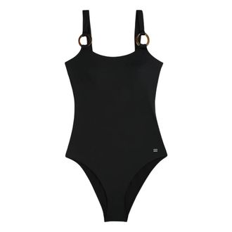Tommy Hilfiger Scoop Back OP - - Swimwear - Damen - Schwarzk - S