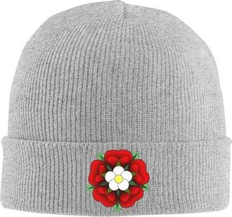 Generic Anne Boleyn Tudor Rose Femme Homme Bonnets Tricoté Doux Bonnet De Trawler Confortable Skull Cap pour Jogging Toutes Les Saisons Randonnée