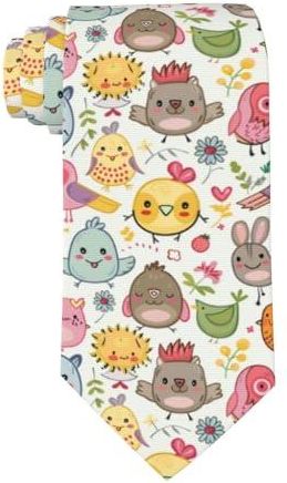 Generic Animaux Mignons Et Colorés Cravate Décontractée Cravatte Polyvalente Cravate Homme Pour Célébrations Affaires Femmes