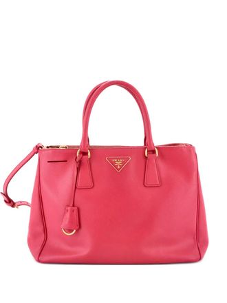 Prada Double Zip Lux Saffiano Leather Medium tote bag - Rose