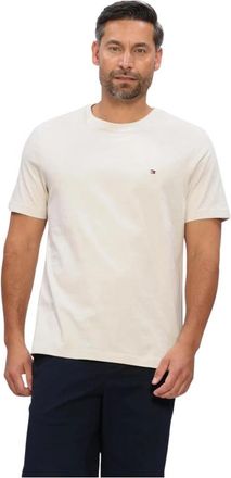 Tommy Hilfiger ESS Seasonal Reg Fit Solid Tee - - Tops - Herren - Beige - 2XL