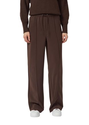 s.Oliver Flie&szlig;ende Hose mit geradem Bein und Elastikbund