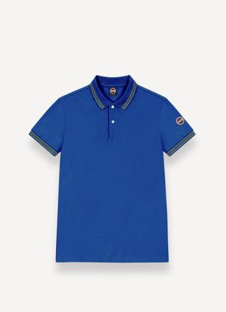 Colmar Poloshirt COLMAR, Herren, Gr. XXL, blau, Piqu&eacute;, Obermaterial: 96% Baumwolle, 4% Elasthan, unifarben, regular fit normal, Rundhals, B&uuml;ndchen, Shirts, S