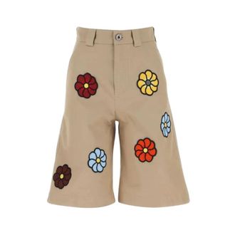 Moncler Baumwoll-Bermuda-Shorts - - Shorts - Damen - Beige - 2XS
