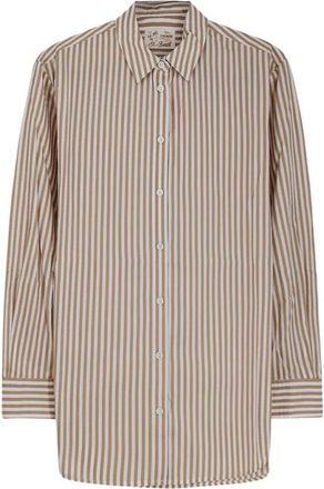 MC2 Saint Barth Femme, Blouses et Chemises, Brun, Taille: 38 FR Brigitte Striped Shirt