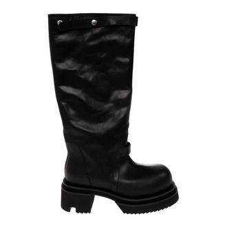 Rick Owens Naska Bogun Leder kniehohe Stiefel - - Shoes - Herren - Schwarzk - 40 EU
