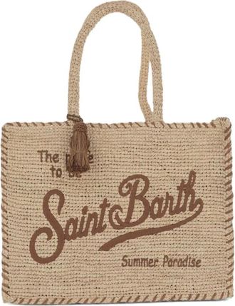 MC2 Saint Barth Femme, Sacs, Beige, Taille: ONE Size Sac bandouli&egrave;re Vanity Border
