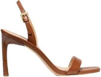 Michael Kors Femme, Chaussures, Brun, Taille: 40 EU Kasia Leather Sandal