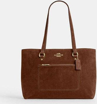 Coach Station Tote Tasche f&uuml;r Frauen in Braun | Leder