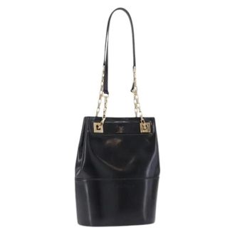Ferragamo Pre-owned Lackleder Umh&auml;ngetasche - - Pre-owned - Damen - Schwarzk - ONE SIZE