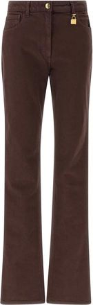 Elisabetta Franchi Femme, Jeans, Brun, Taille: W29 Jean Skinny avec Cadenas Bijou