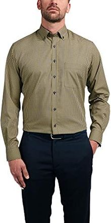 Eterna Chemise &agrave; manches longues avec empi&egrave;cement &agrave; carreaux rouge, jaune, 46