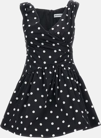 Self Portrait Mini-kleid Mit Schwarzen Punkten