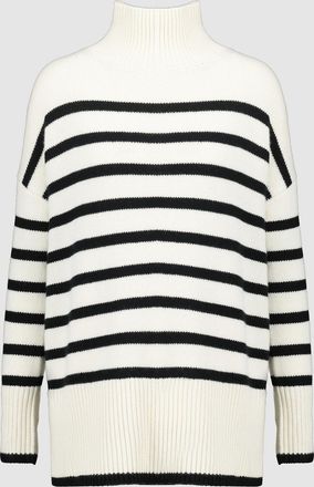 Kujten Pull Col Cheminé Blanc